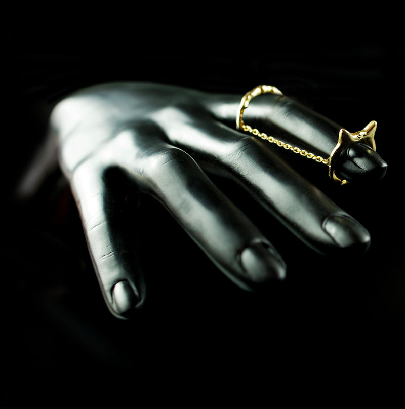 Kitty Chain Ring - Brash Cat